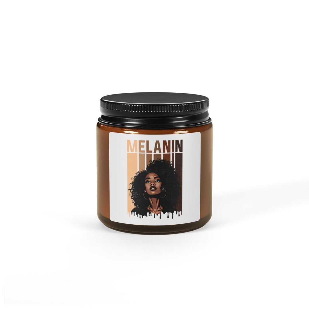 Melanin Soy Candle — Amber Jar Scented Candle (Decorative Aromatherapy ...