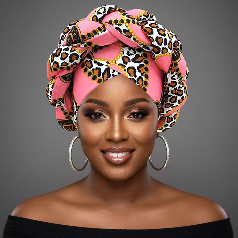 Bold Abstract Pattern Printed Turban Hair Wrap - Especially Yours