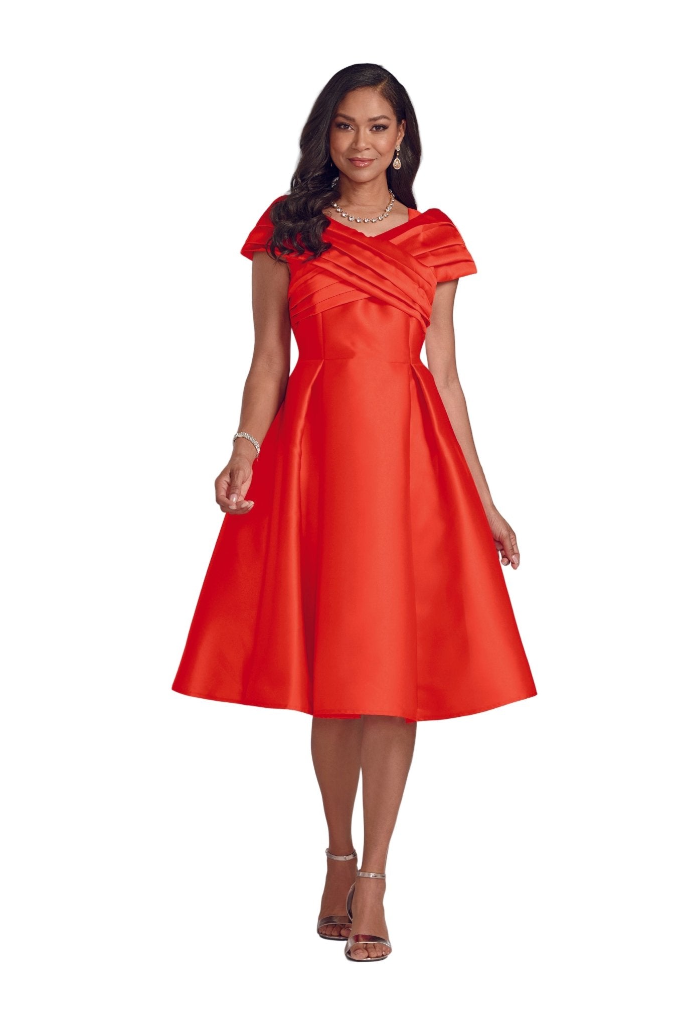 Fabulous Folds Glam Fit-and-Flare Dress by EY Boutique – Especially Yours